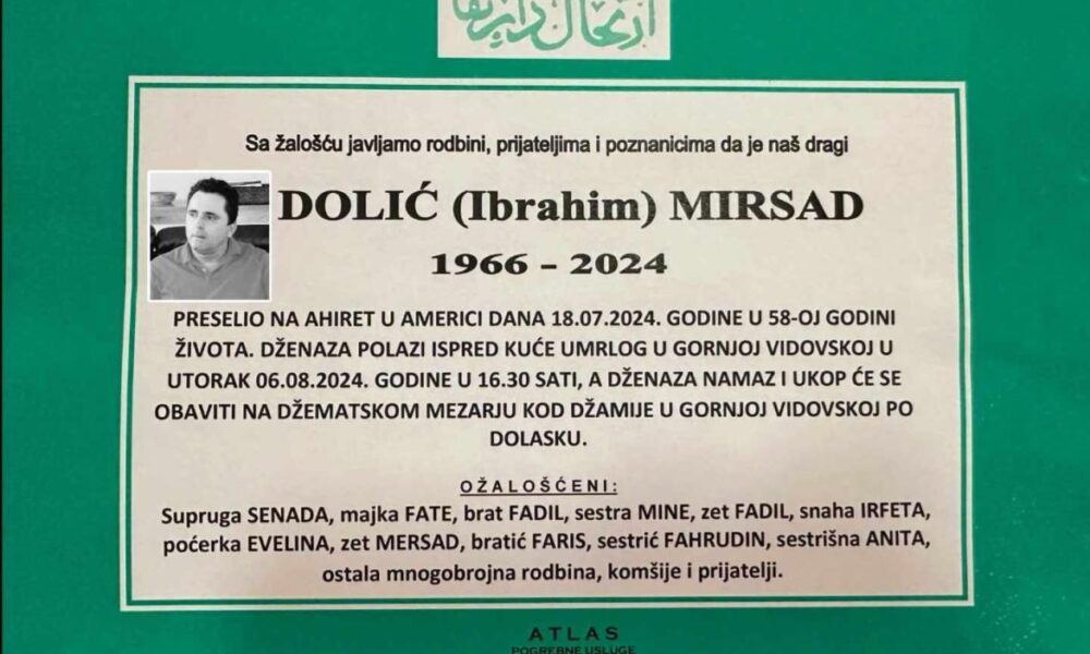 Smrtovnice Archives - Cazin.BA