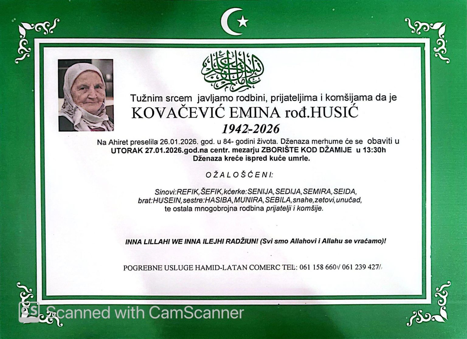 Na Ahiret preselio Seljko (Muhiba) Selim - Mejo - Cazin.BA